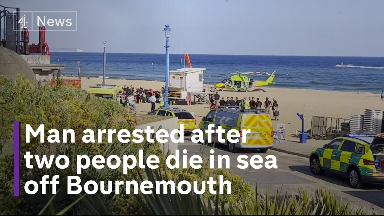 Man arrested after two young people died in the sea off Bournemouth ...