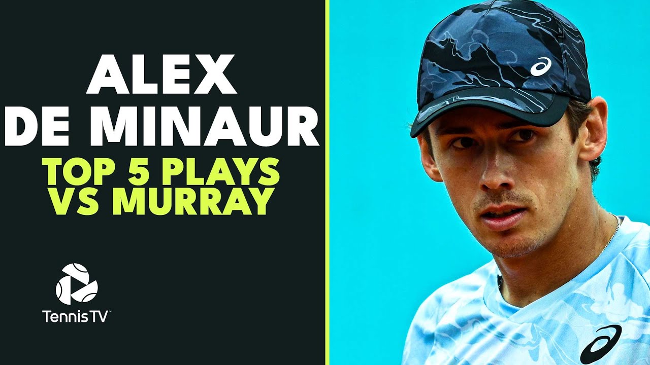 Alex De Minaur: Top 5 Plays vs Andy Murray | Queen's 2023 Highlights ...