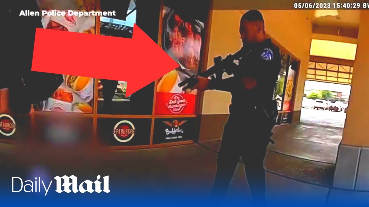 Hero cop takes down mall gunman in incredible bodycam footage from mass ...