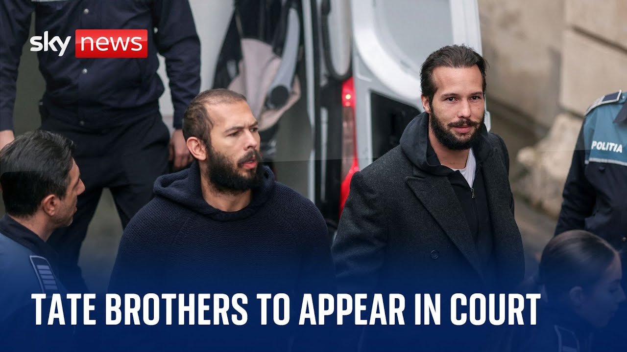 Watch live: Tate brothers appear at court in Romania - The Global Herald