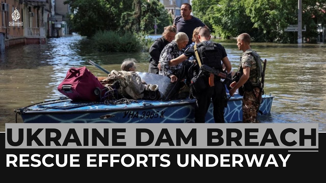 Ukraine war: Rescue efforts underway after Nova Kakhovka dam disaster ...