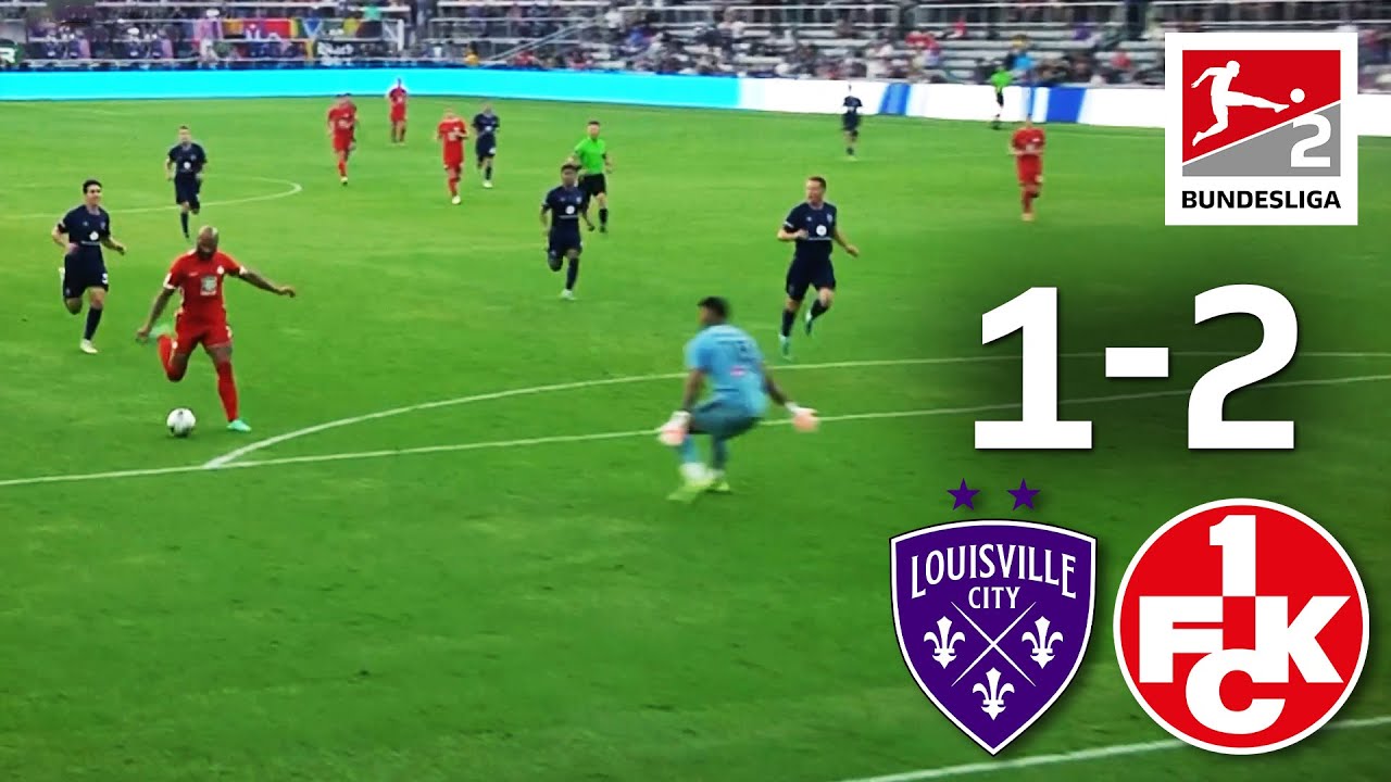 Boyd Scores Whilst Laying Down?! | Louisville City FC vs. 1. FC Kaiserslautern 1-2 | Highlights ...