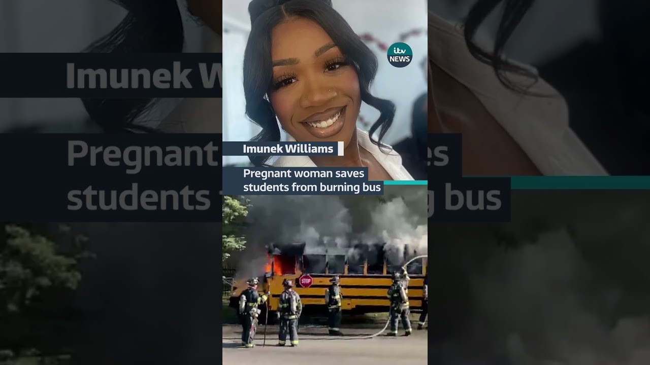Imunek Williams evacuated all 37 students from the bus before it burst ...