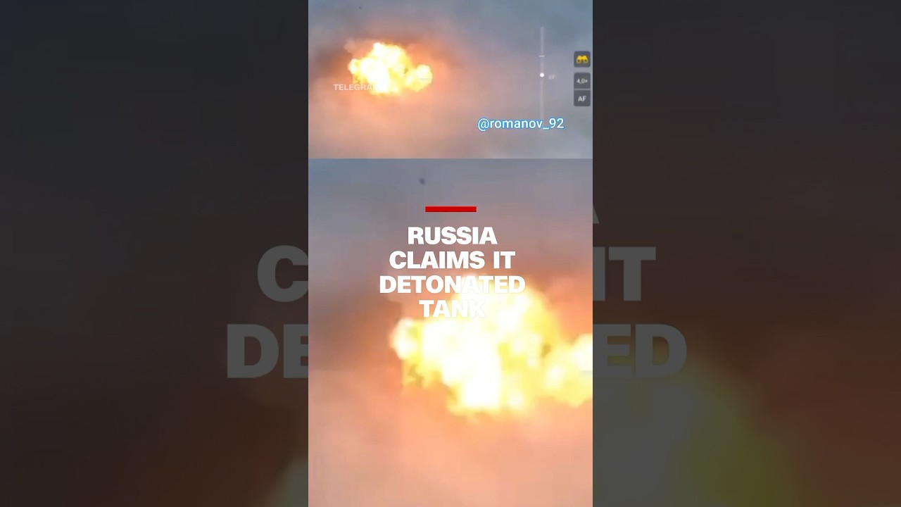 Russia claims to have detonated tank with explosives - The Global Herald