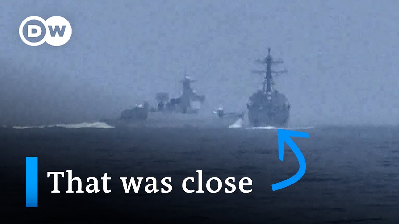 US releases video of Chinese warship passing extremely close to US ...