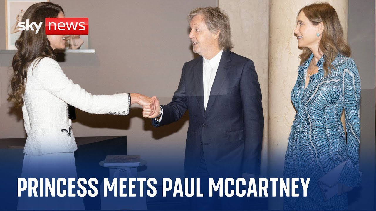 Princess of Wales meets Paul McCartney at reopening of National ...