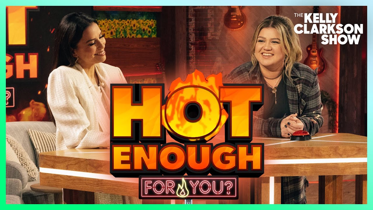 Eva Longoria & Kelly Clarkson Get Competitive In Hot Trivia - The ...