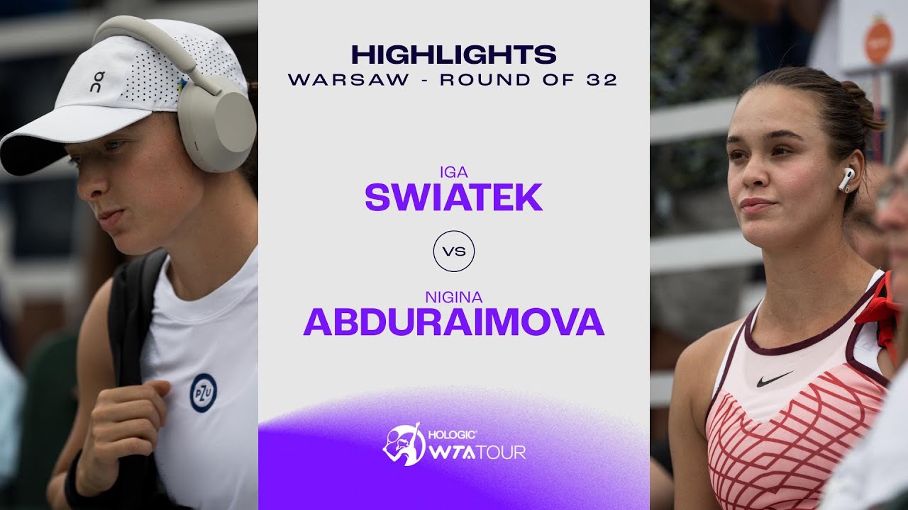 Iga Swiatek vs. Nigina Abduraimova | 2023 Warsaw Round of 32 | WTA Match Highlights - The Global ...