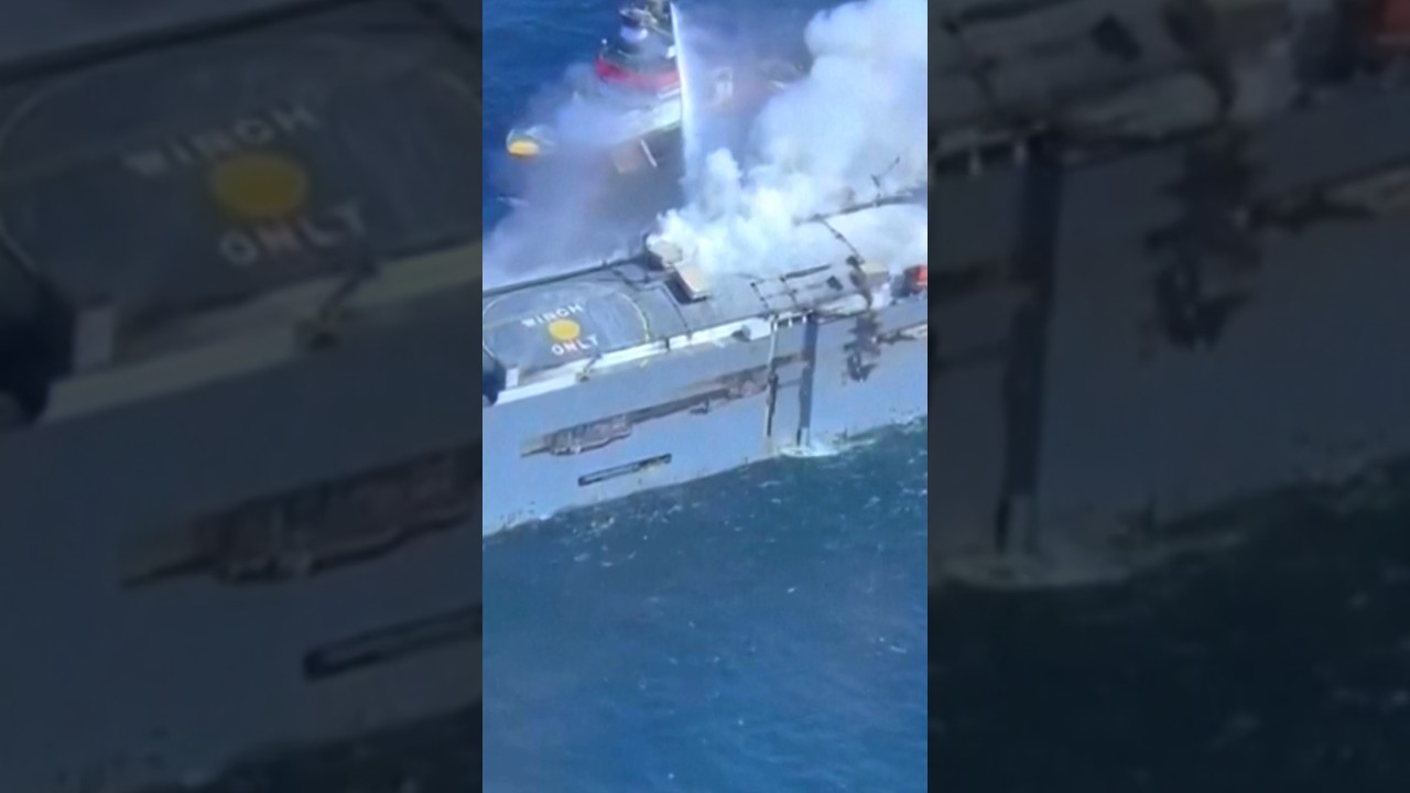 Cargo Ship Carrying 3,000 Cars Catches Fire Off Netherlands Coast - The ...