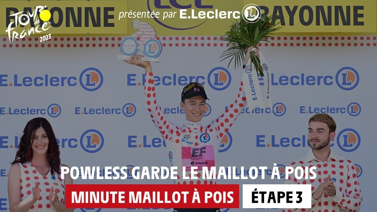 E.Leclerc Polka Dot Jersey Minute - Stage 3 - Tour de France 2023 - The Global Herald
