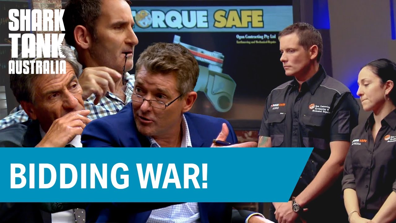 A Bidding War Starts With Torque Safe's Pitch ! | Shark Tank AUS - The ...
