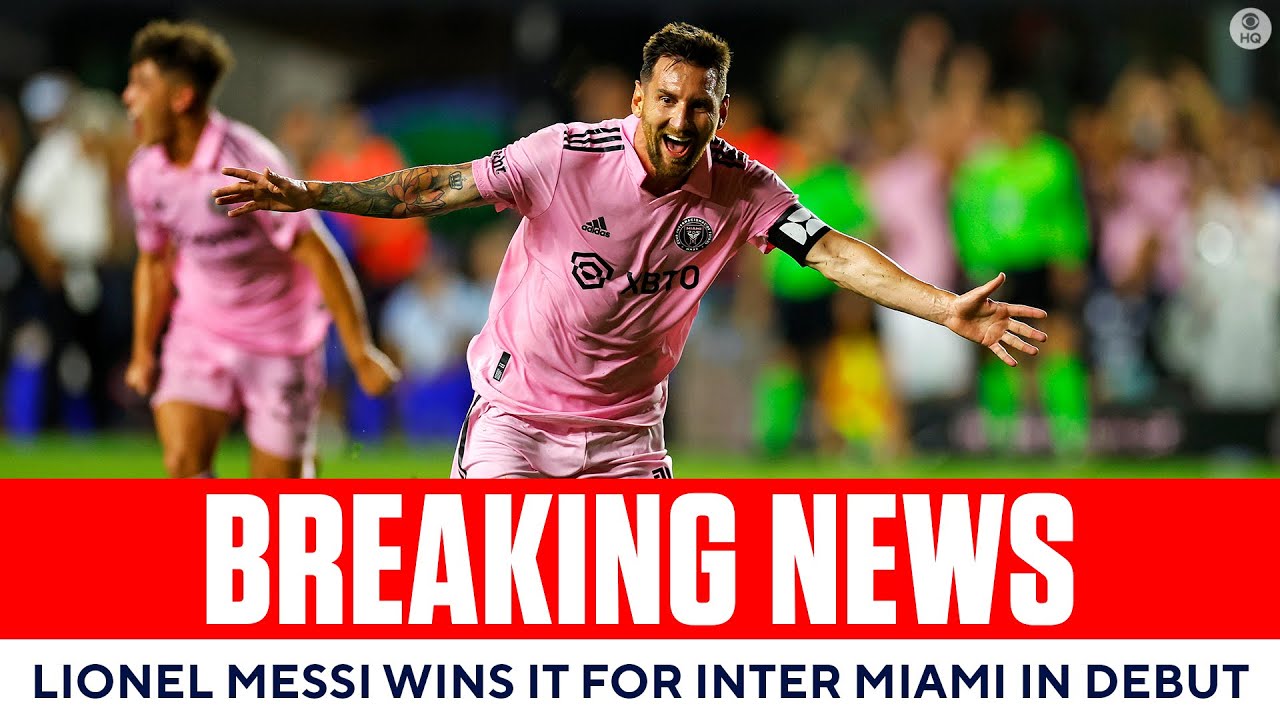 Lionel Messi Nets Free Kick WINNER in Inter Miami Debut [FULL Match ...