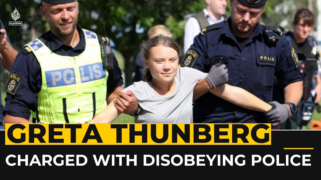 Greta Thunberg forcibly removed from climate protest after fine - The ...