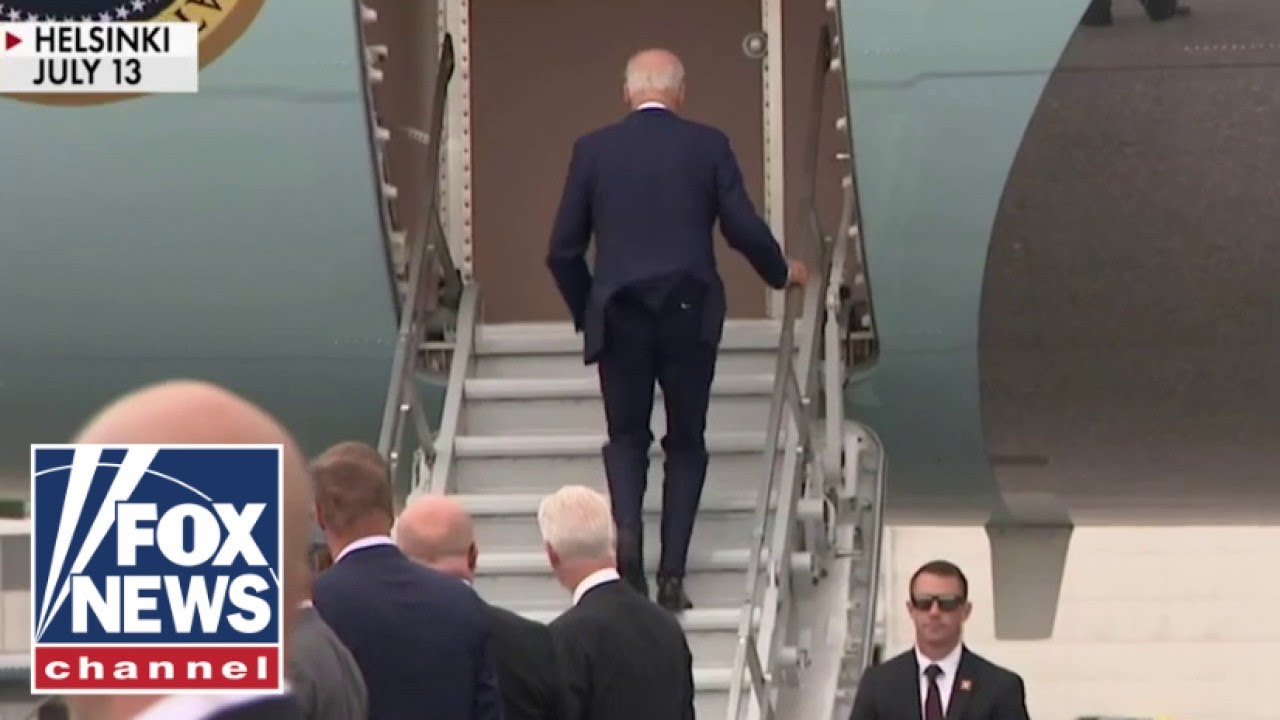 Biden reportedly using 'lower stairs' to board Air Force One after ...