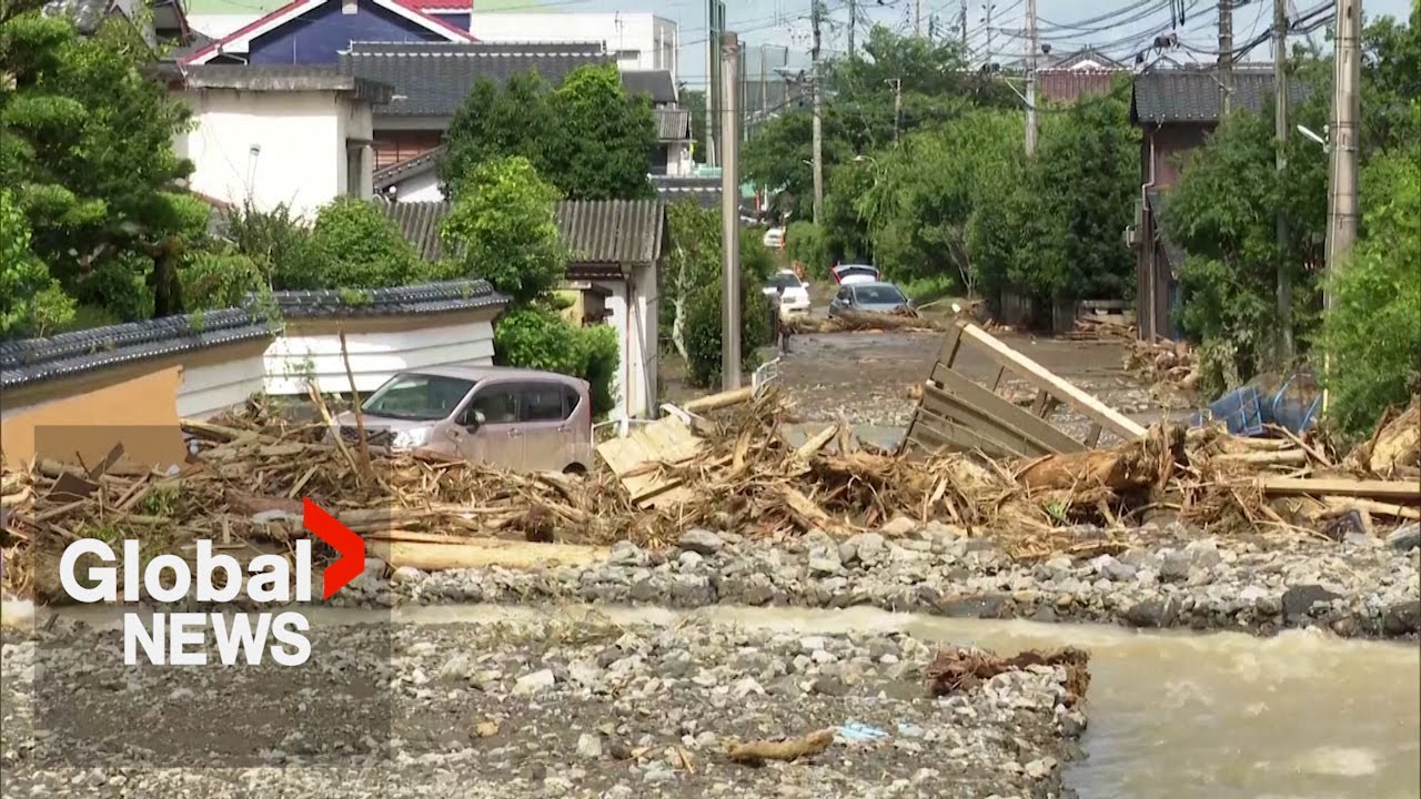 Japan floods: At least 6 dead as country takes stock of rain damage ...