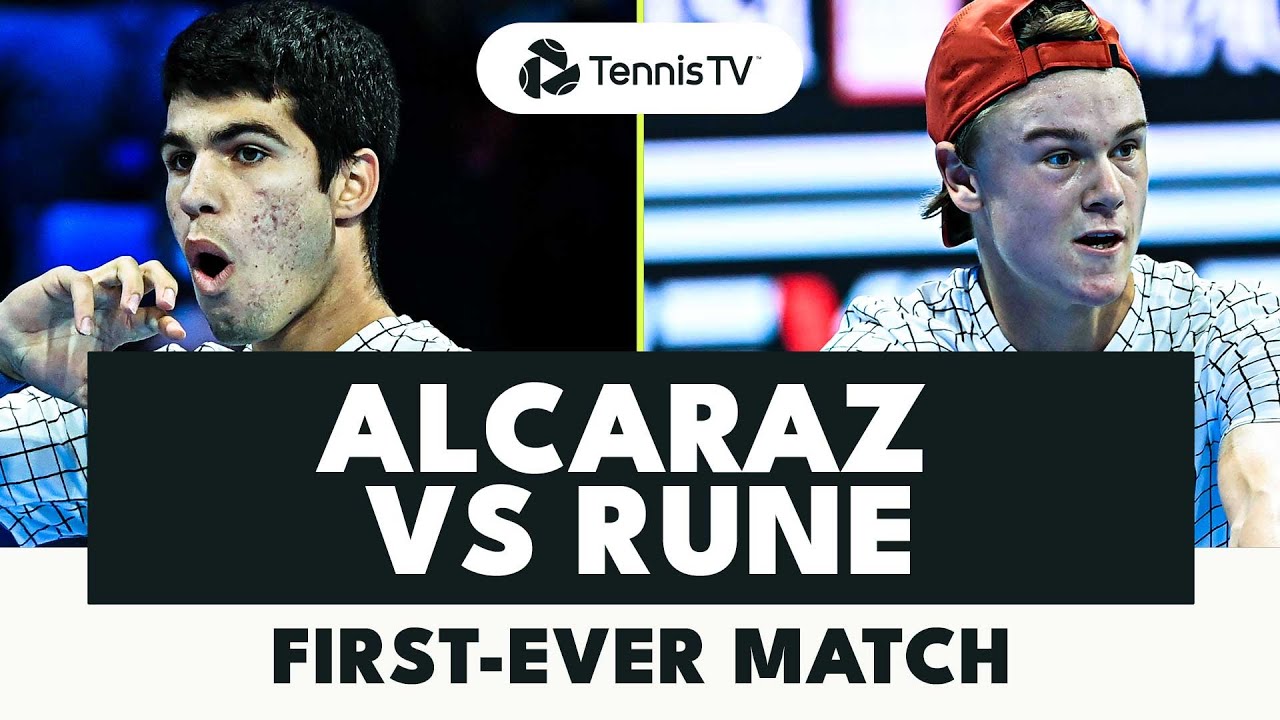 Carlos Alcaraz vs Holger Rune First-Ever Match! | Next Gen Finals 2021 ...