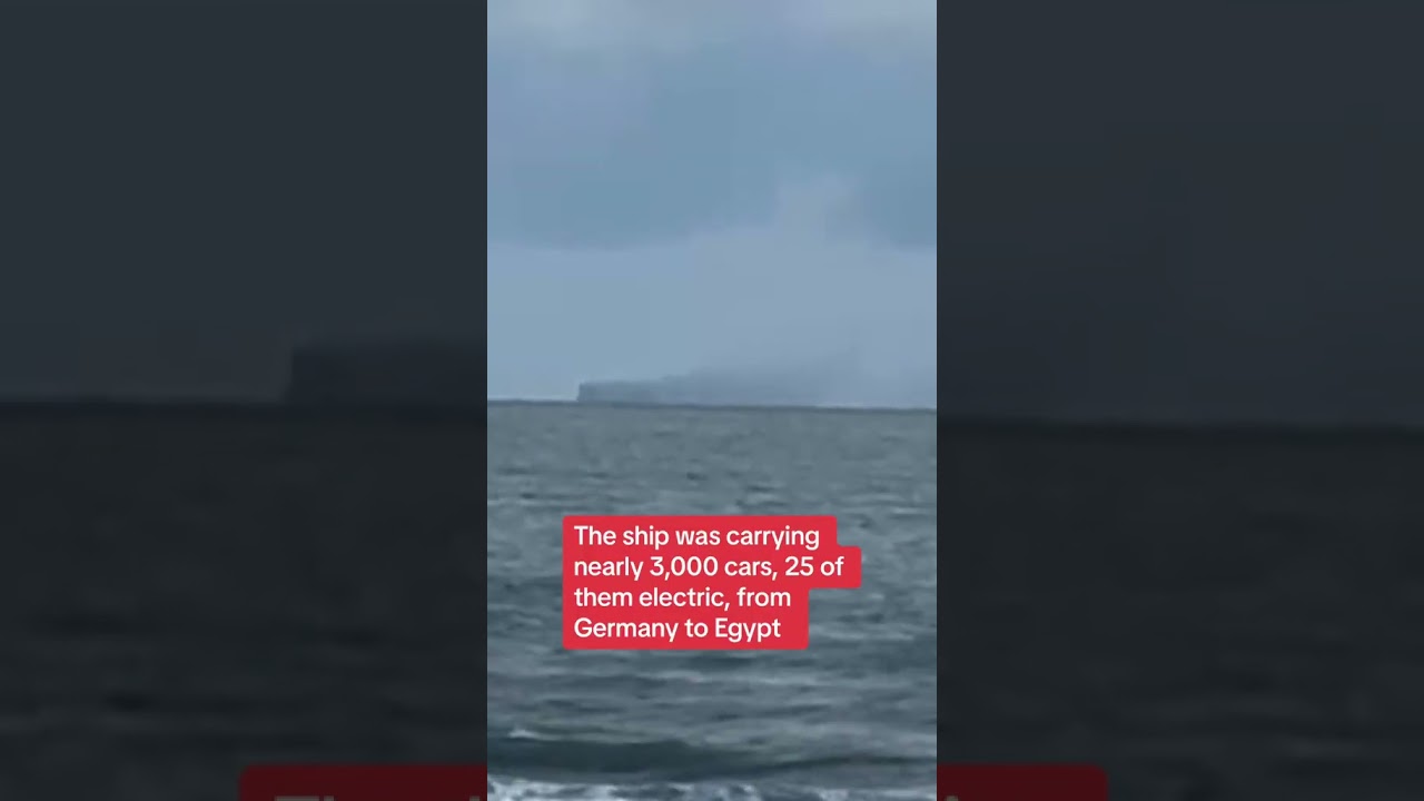 Smoke rises from cargo ship fire in North Sea - The Global Herald