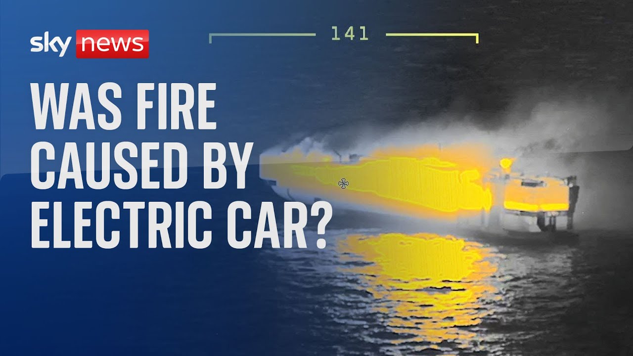 North Sea cargo ship fire likely caused by electric car - The Global Herald