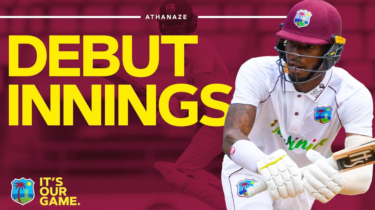 Impressive Test Debut! | Alick Athanaze Hits 47 at Windsor Park | West ...