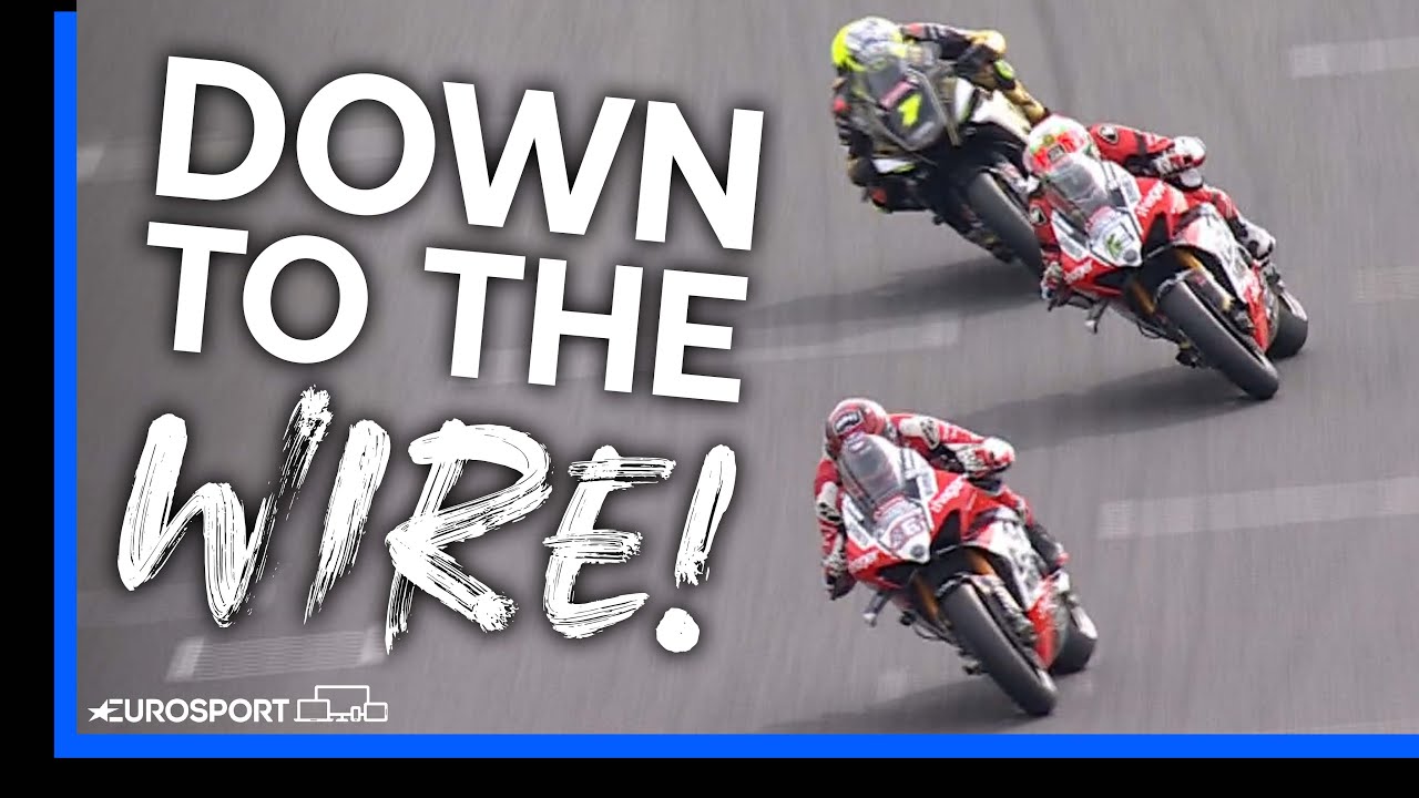 3-Way Dash To The Line | British Superbikes 2023 Brands Hatch Race 3 ...