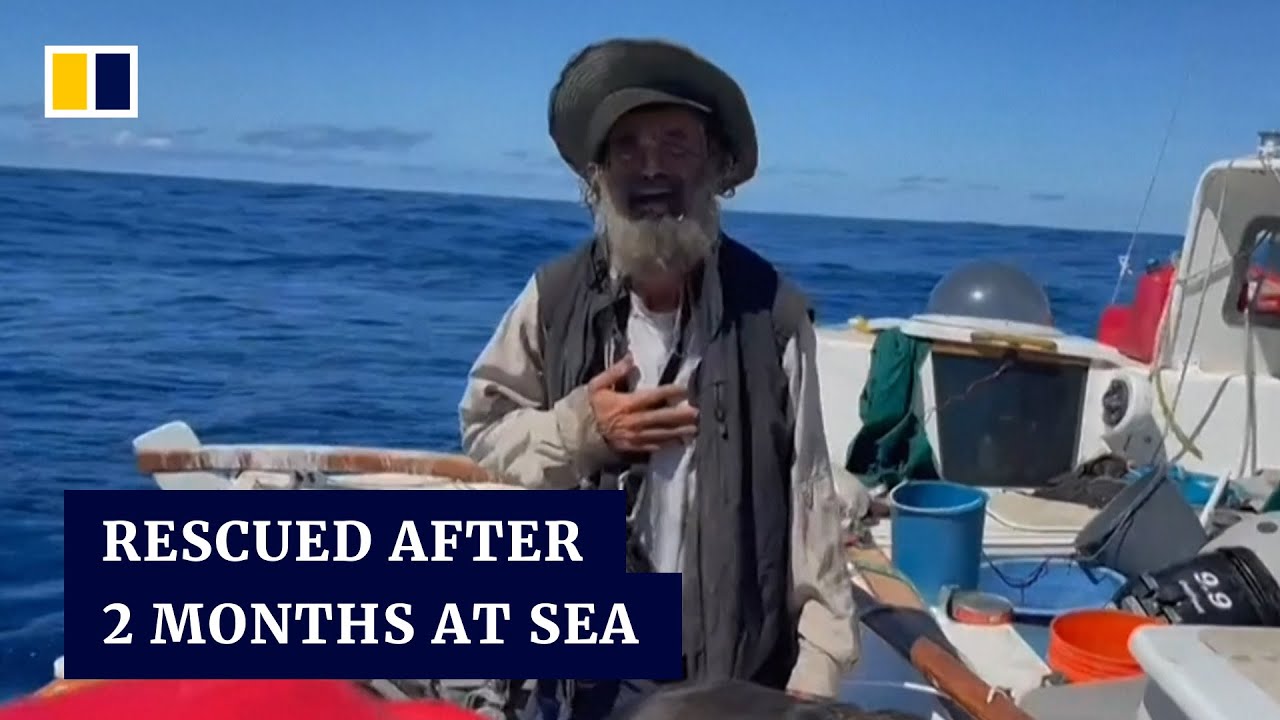Australian man and dog rescued after 2 months adrift off the coast of ...