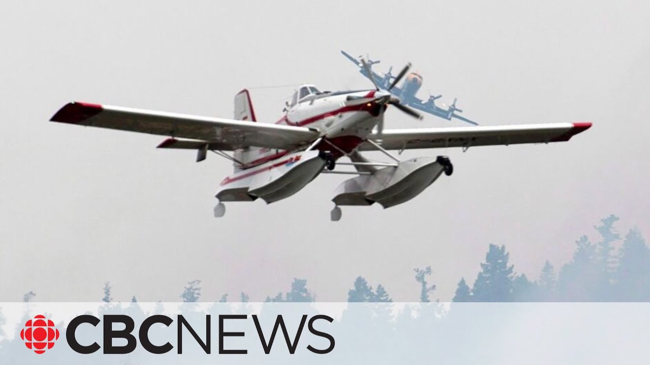 How air tankers take 6 tonnes of water from a lake to a forest fire ...