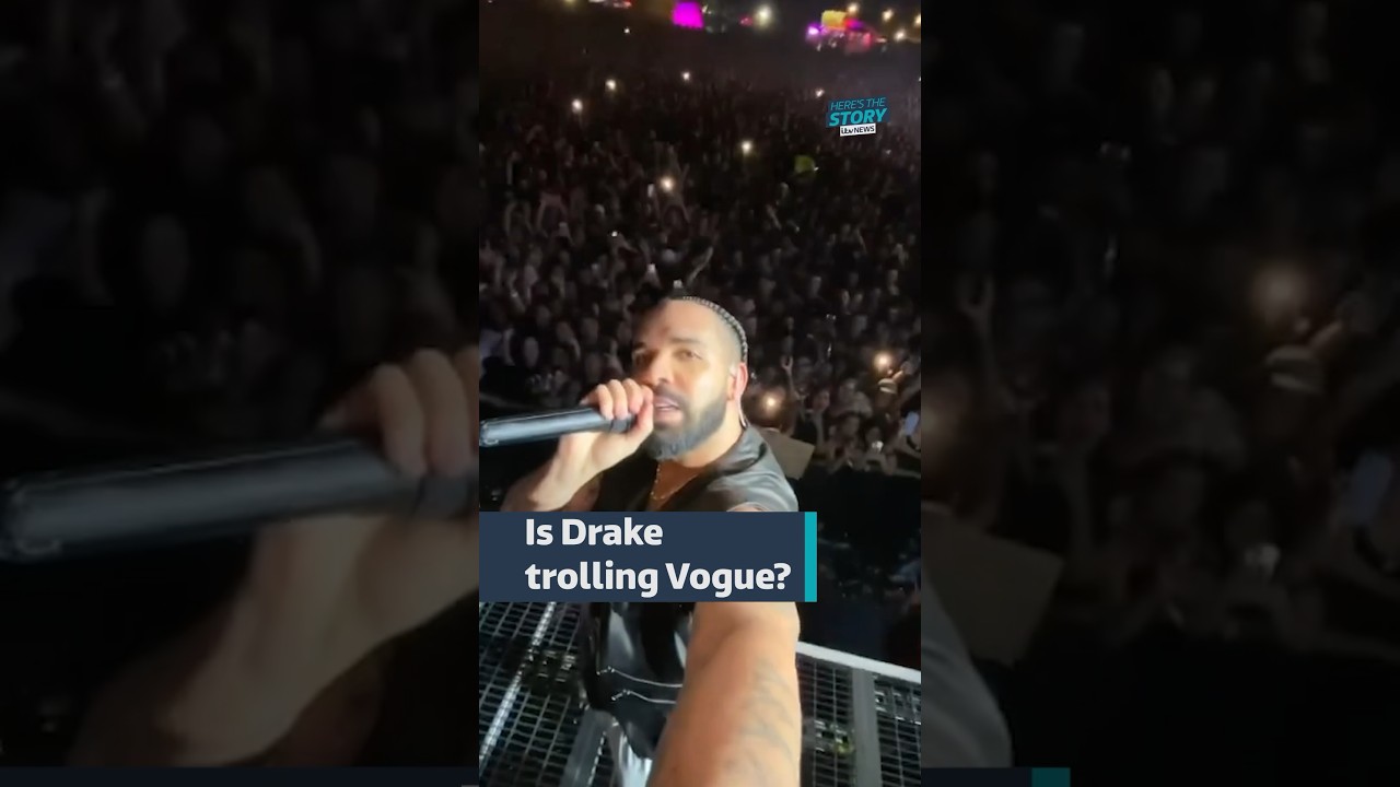 A visual used on Drake’s tour looks very similar to #vogue editor # ...