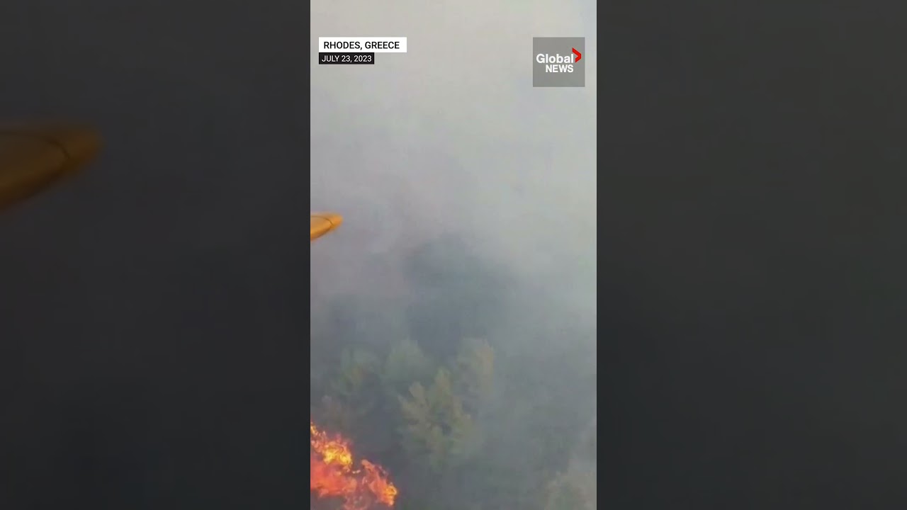 Greece wildfires: Aerials shows mass devastation in Rhodes Island - The ...