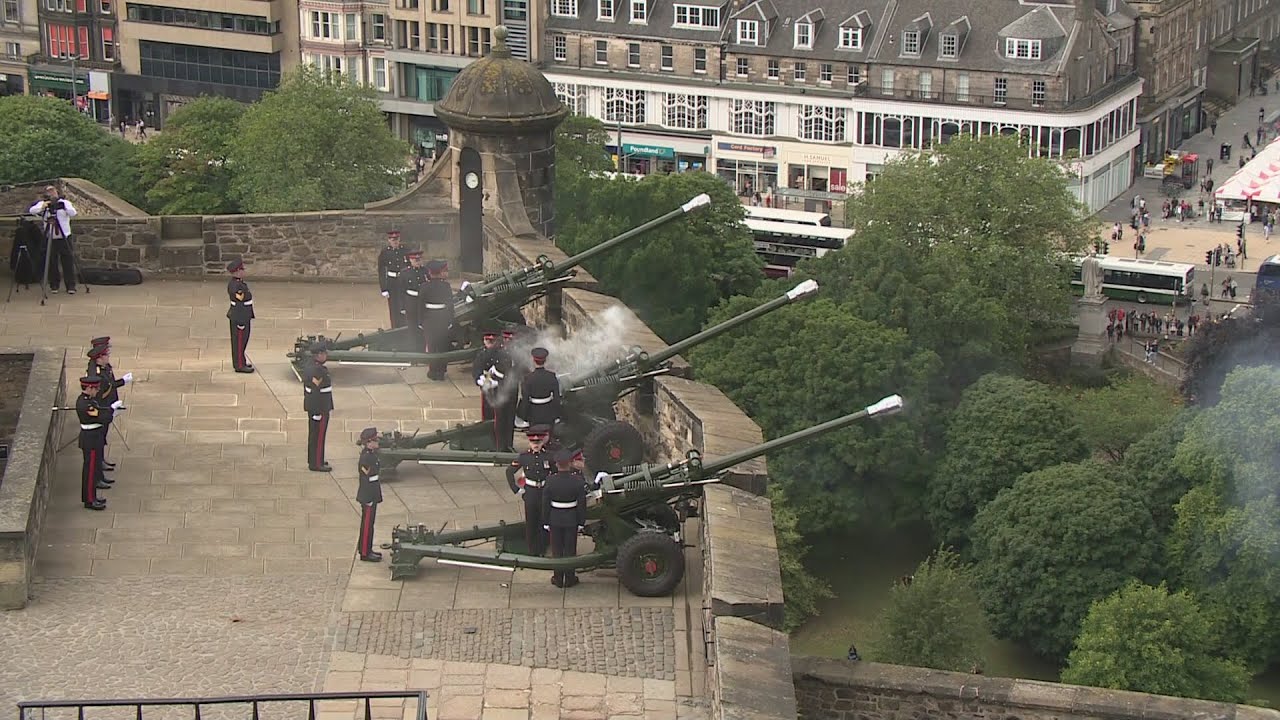 Gun salutes sound over Edinburgh as King departs ceremony - The Global ...