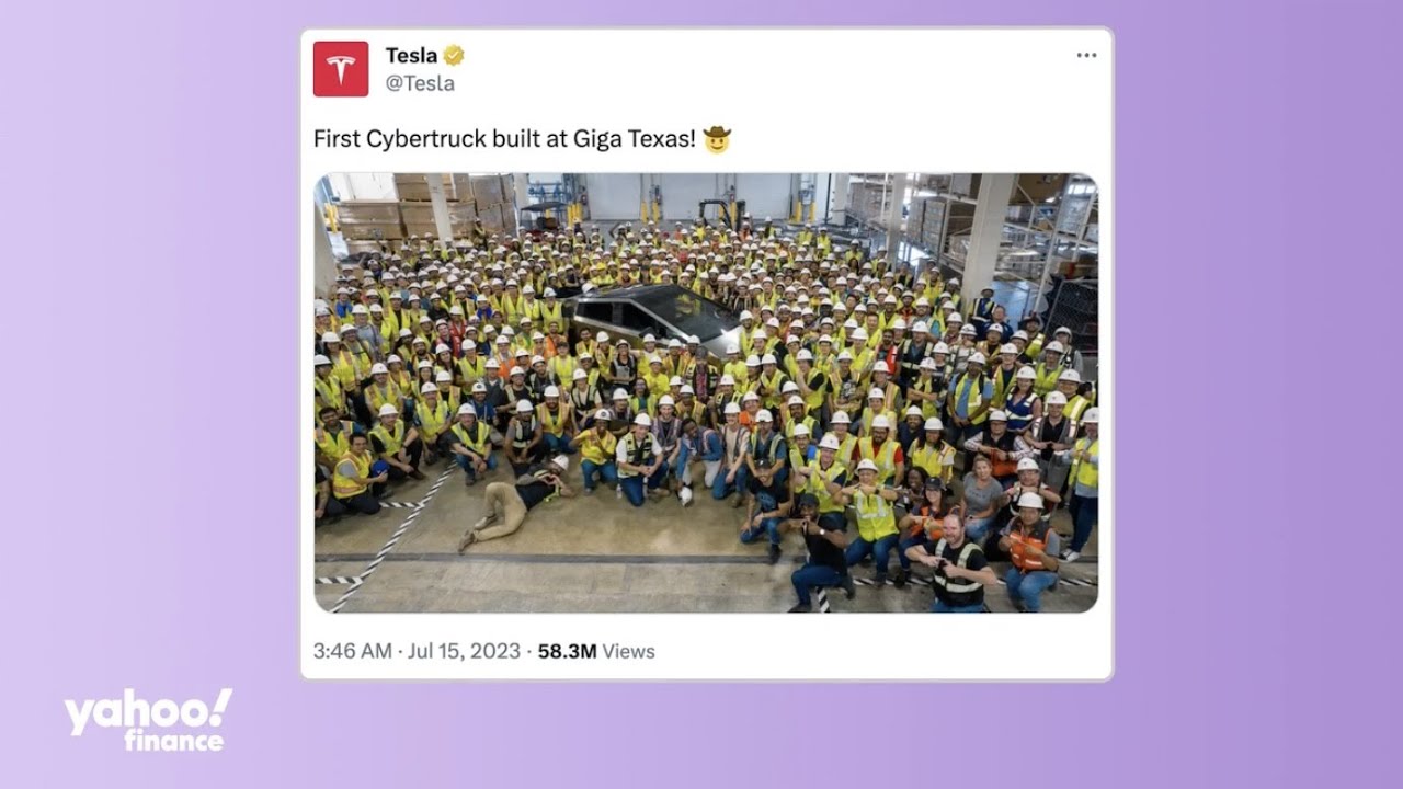 Tesla stock boosted on production of first Cybertruck in Texas ...