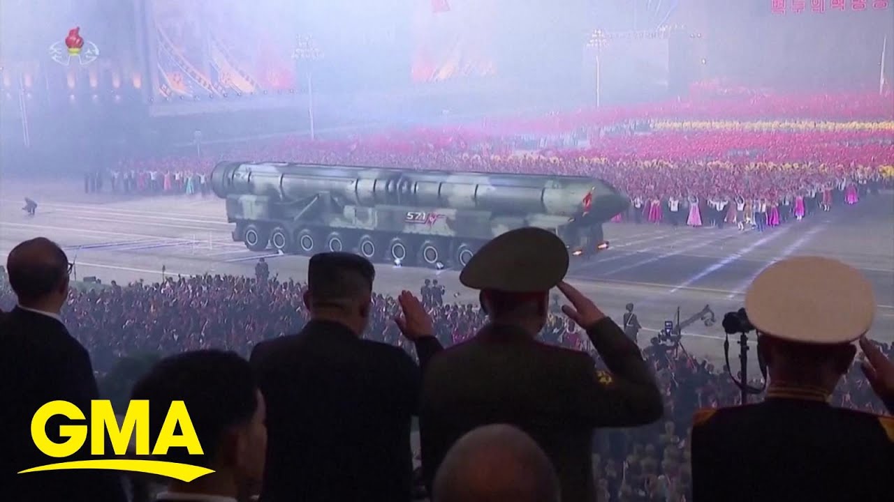 North Korea shows off most powerful nuclear missiles in military parade ...