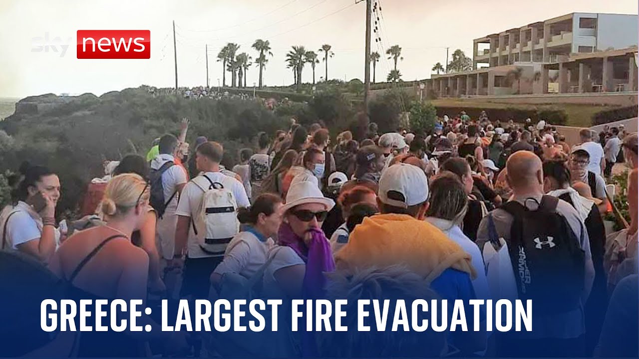 Rhodes Wildfires: Greece's largest ever evacuation from blaze - The ...
