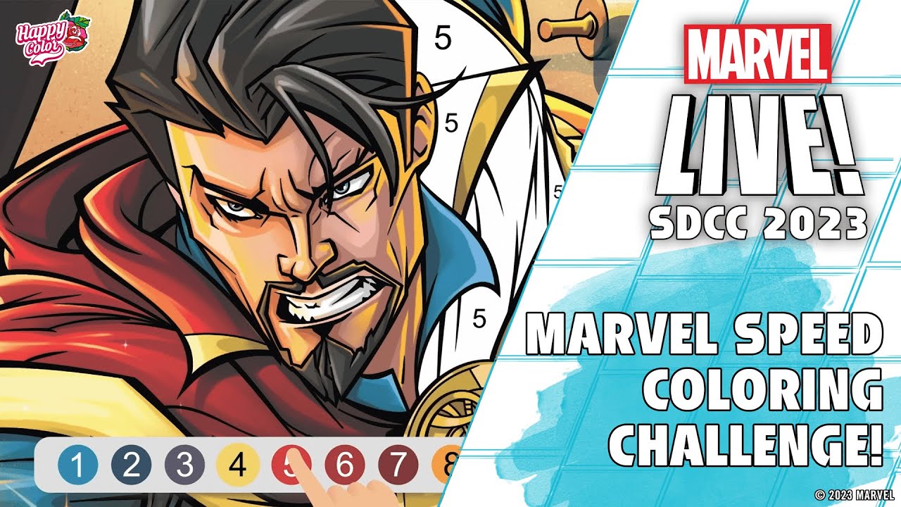 Marvel Speed Coloring Challenge at SDCC! - The Global Herald