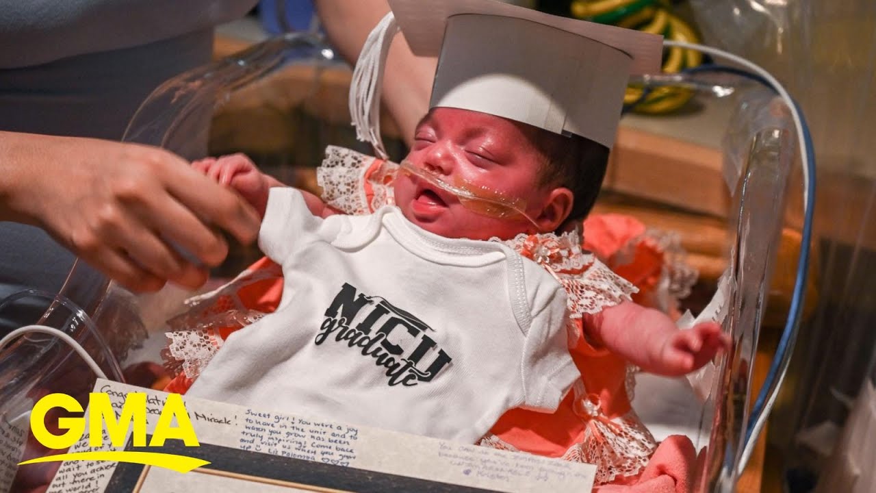 Baby born weighing less than 1 pound graduates from NICU after 128 days ...