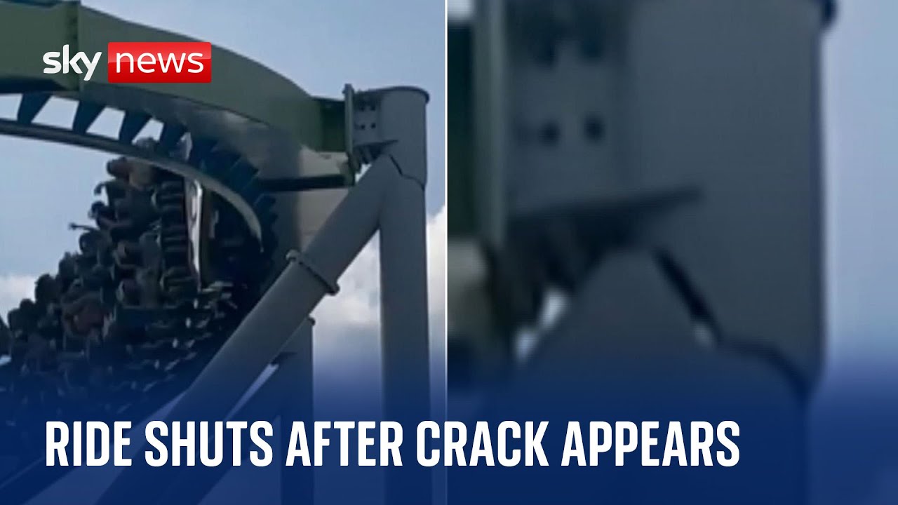 Rollercoaster shut after crack appears in steel support beam - The ...