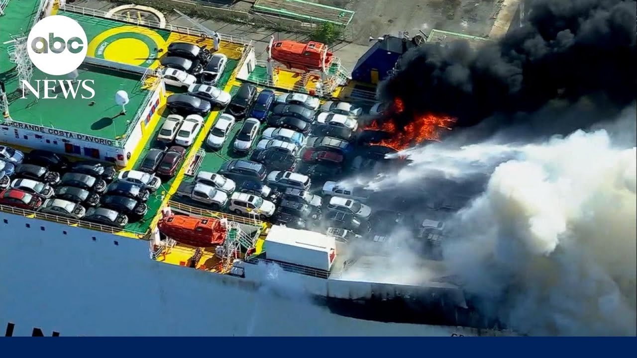 Deadly cargo ship fire still burning at New Jersey port - The Global Herald