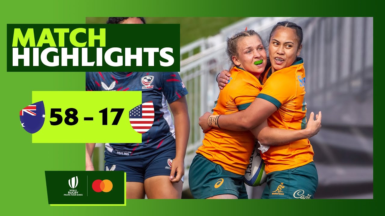 Wallaroos on top! | Australia v USA Highlights | Pacific Four Series ...