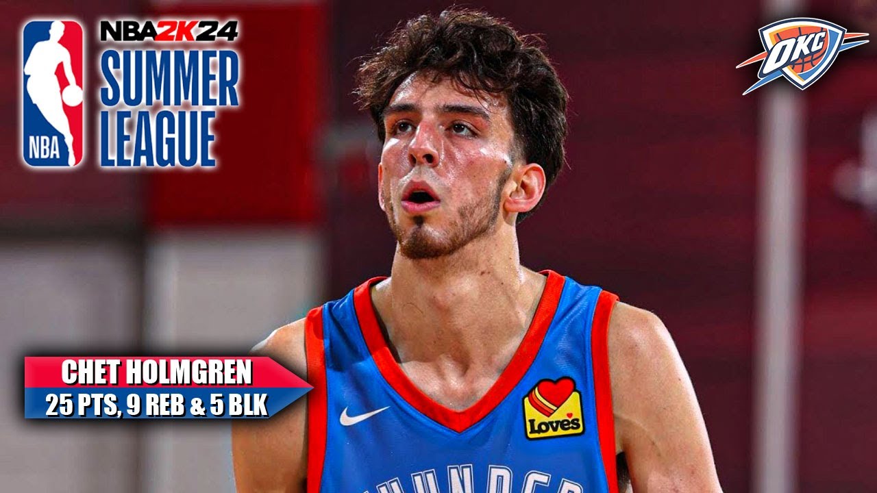 Chet Holmgren BLOCK PARTY‼ Mystifies with 25 PTS & 5 BLK in Summer ...