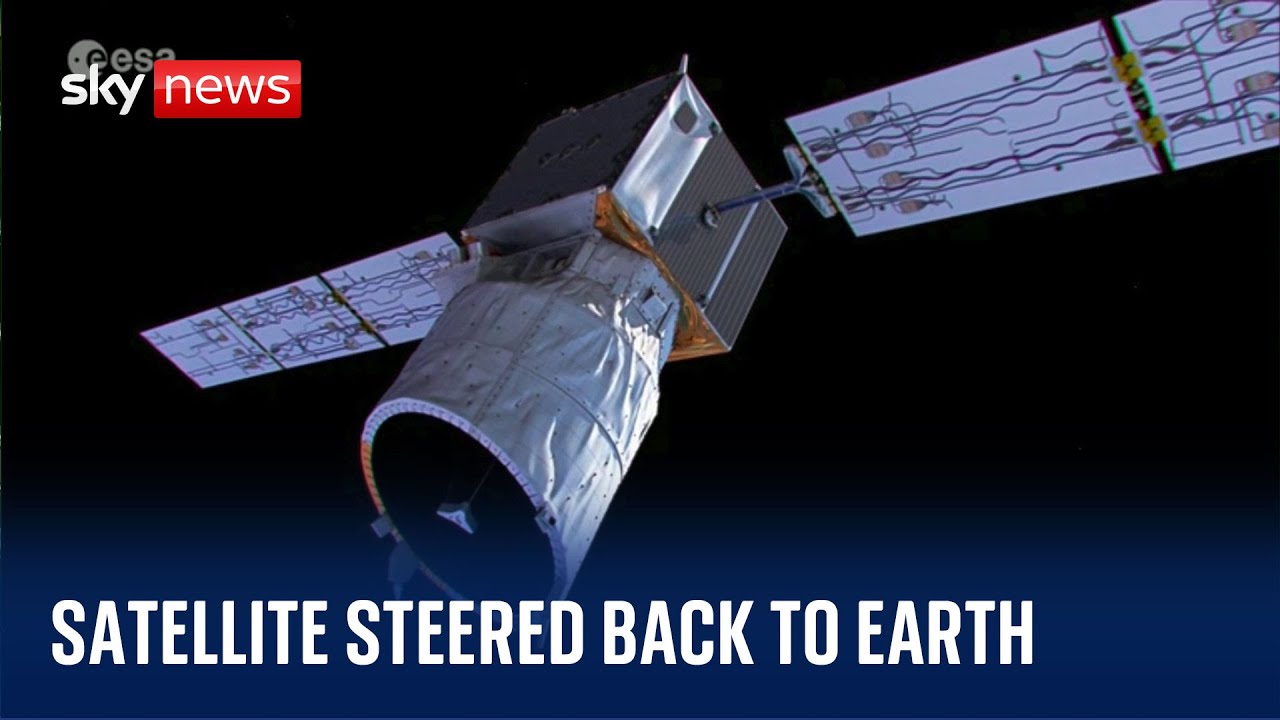 Aeolus: European Space Agency satellite to be steered to Earth for ...