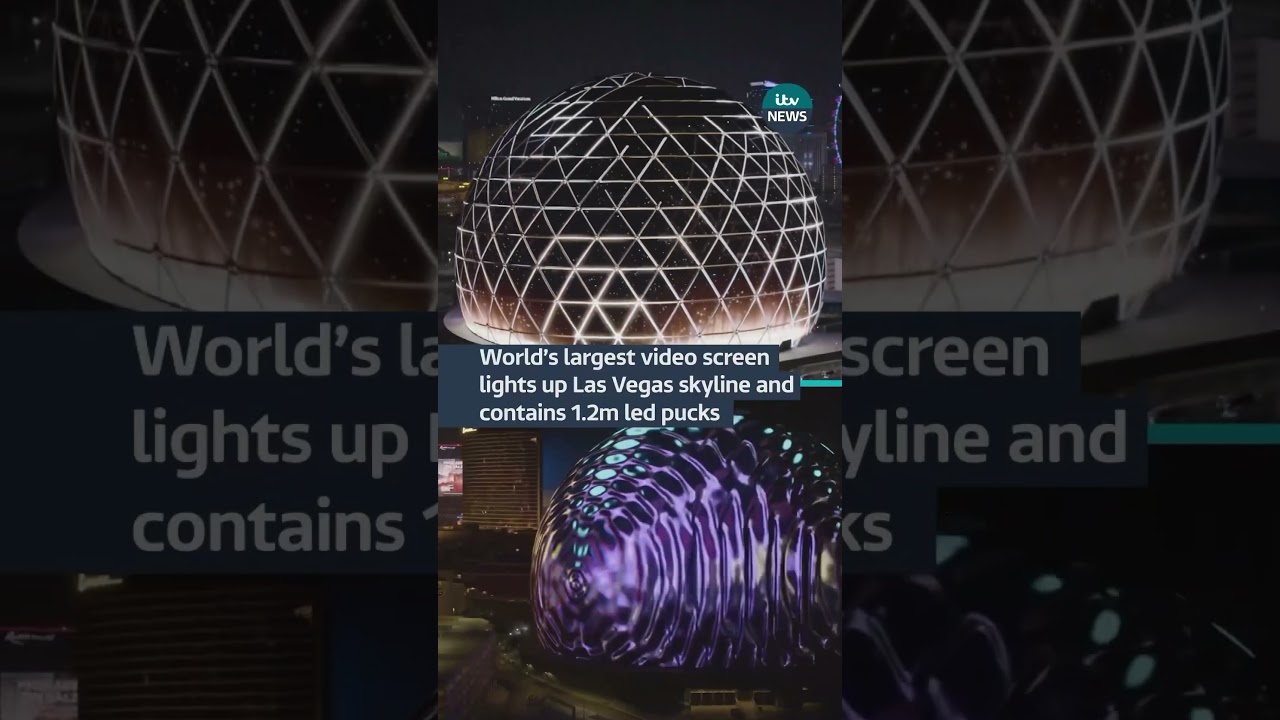 World’s largest video screen lights up Las Vegas skyline and contains 1 ...
