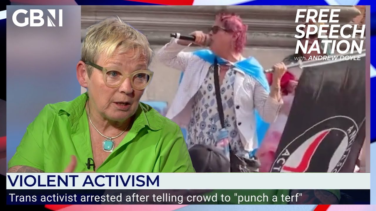 Ex-con trans activist tells the crowd at a trans rally to "punch a terf ...