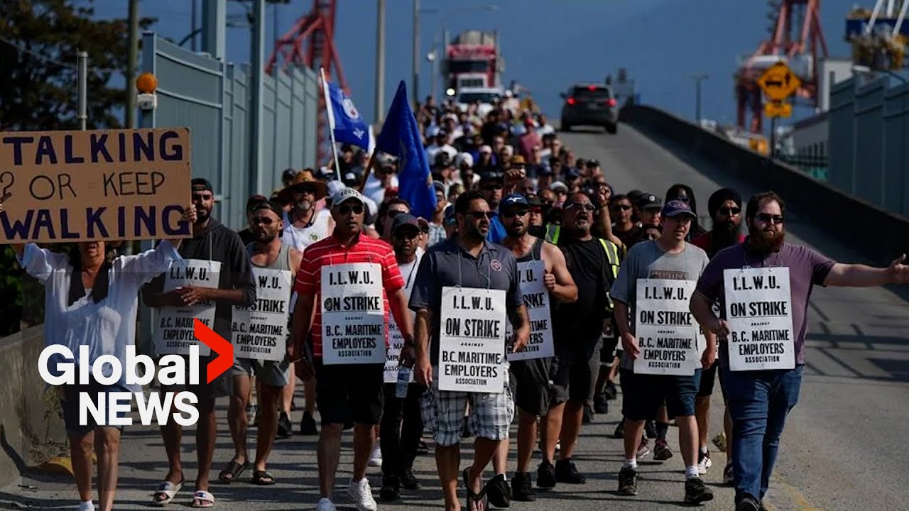 BC port strike enters 7th day, estimated $3.5B of goods remain in limbo ...