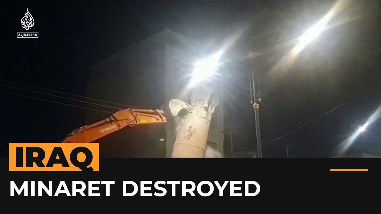 Basra governorate bulldozes 300-year-old minaret to expand road | Al ...