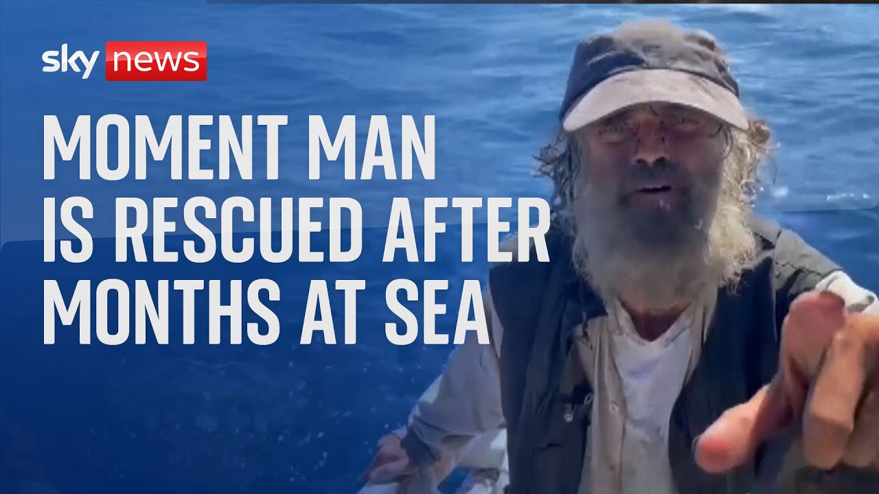 Moment sailor and his dog are rescued after three months at sea - The ...