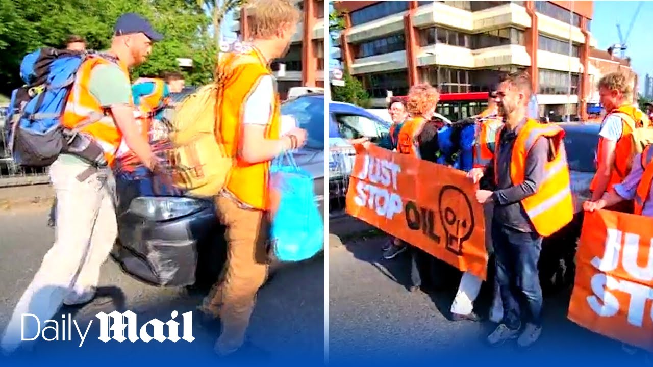 Furious drivers try to force their way through Just Stop Oil mob - The ...