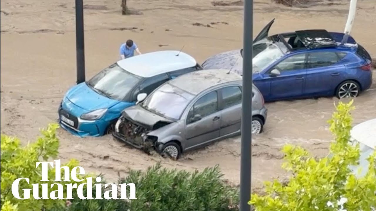 Spain: severe floods sweep cars away after torrential rain - The Global ...