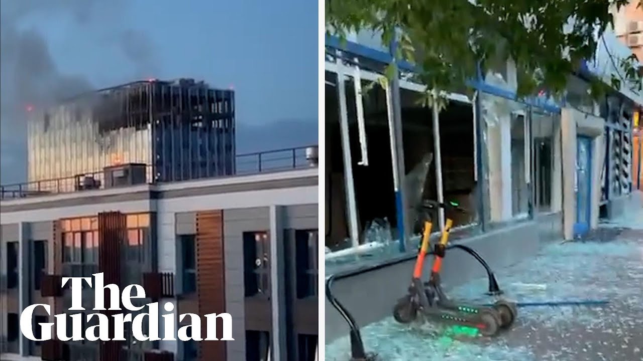 Footage shows damage after reported Ukrainian drone attack in Moscow ...