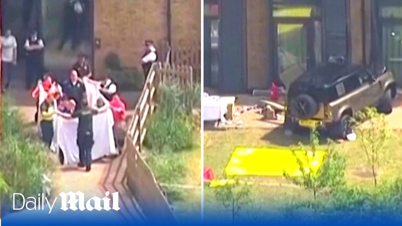 Shocking aerial view of Wimbledon school crash aftermath hospitalising ...