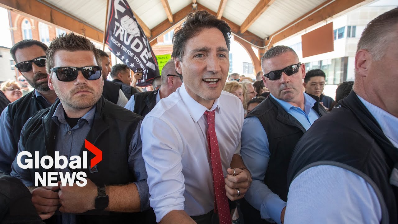 Trudeau swarmed by hostile crowd during event in Belleville, Ont. - The ...