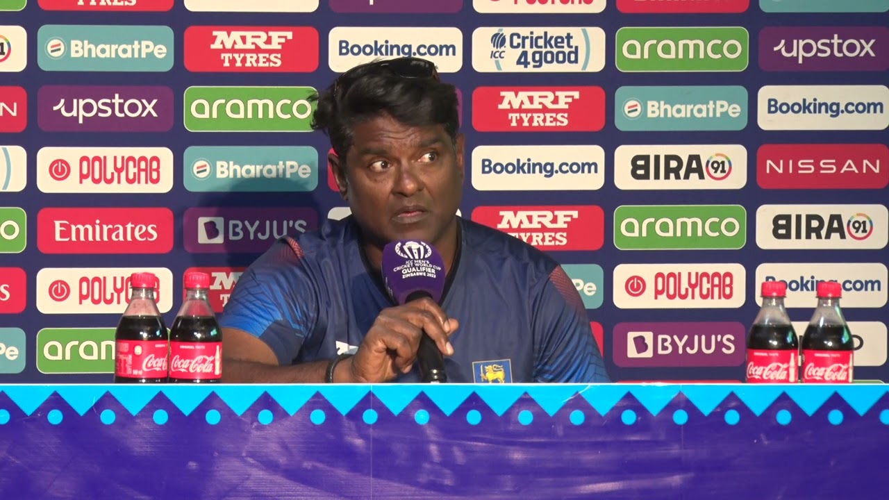 Naveed Nawaz, Sri Lanka Assistant Coach | Post Match Press | Sri Lanka ...
